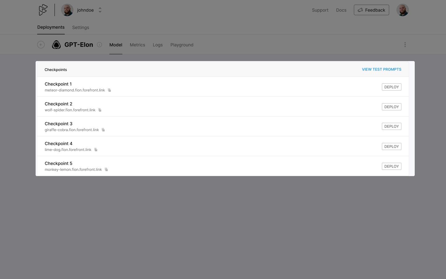 Forefront: Fine-tune and deploy GPT-J, GPT-16B, and GPT-NeoX